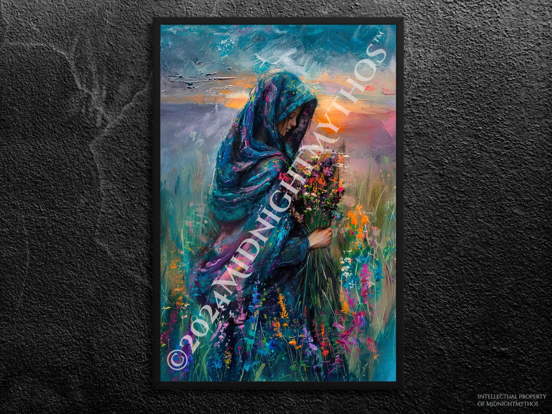Mary Magdalene Art Print: Mary of Magdala, Devoted Healer Gathering ...