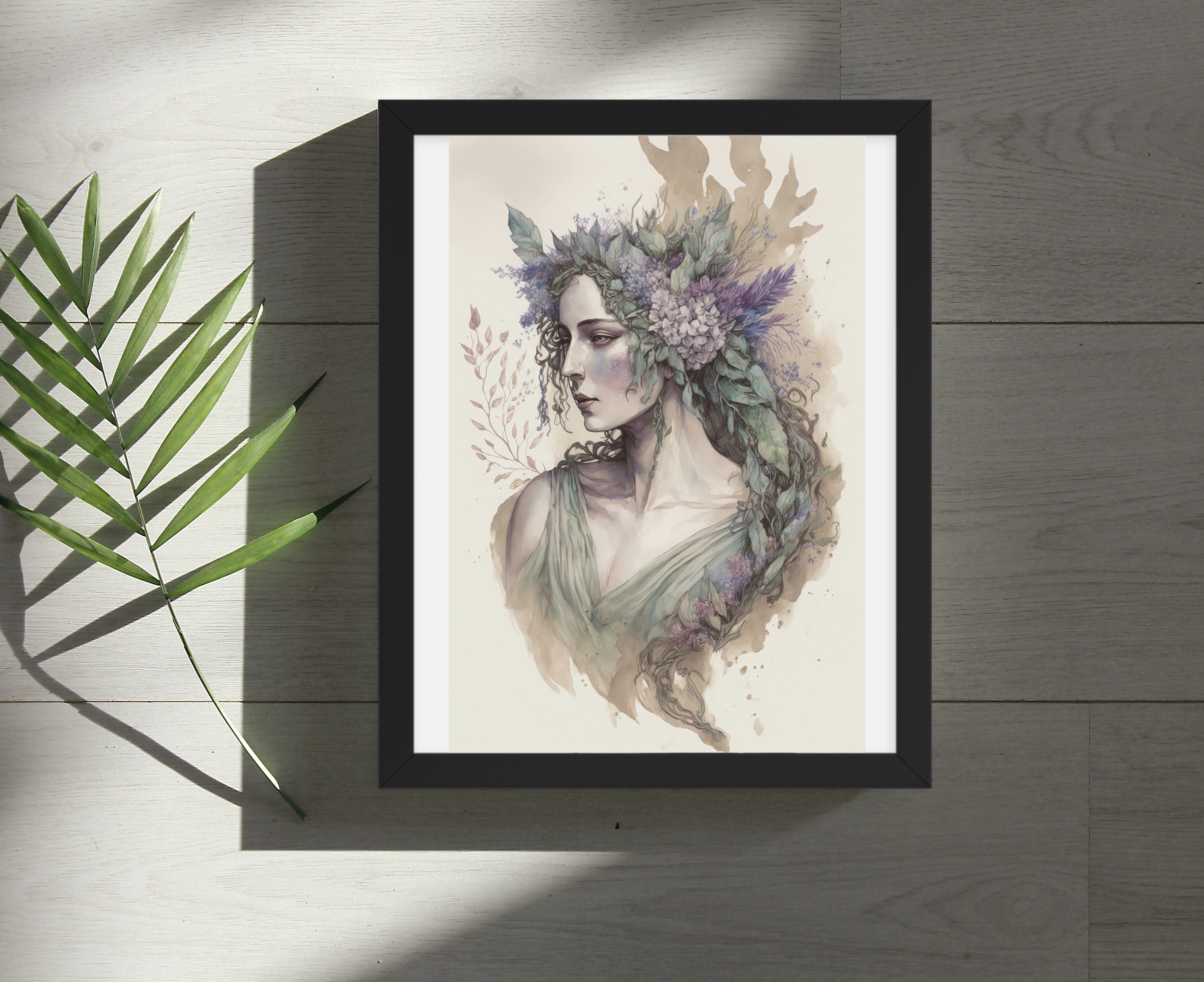 Persephone Portrait Goddess of Springtime Fertility Growth - Etsy