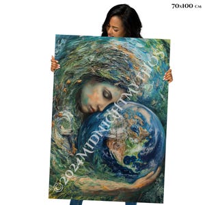 Gaia (gaea) Art Print: Greek Goddess, Primordial Earth Mother ...