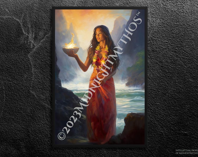 Pele Goddess Sculpture (statue, Story Goddess, Fire Goddess, Volcano ...