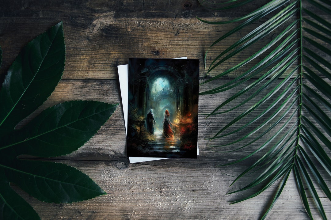 Persephone and Hades Postcard: Underworld Greek Mythology, Bookmark ...