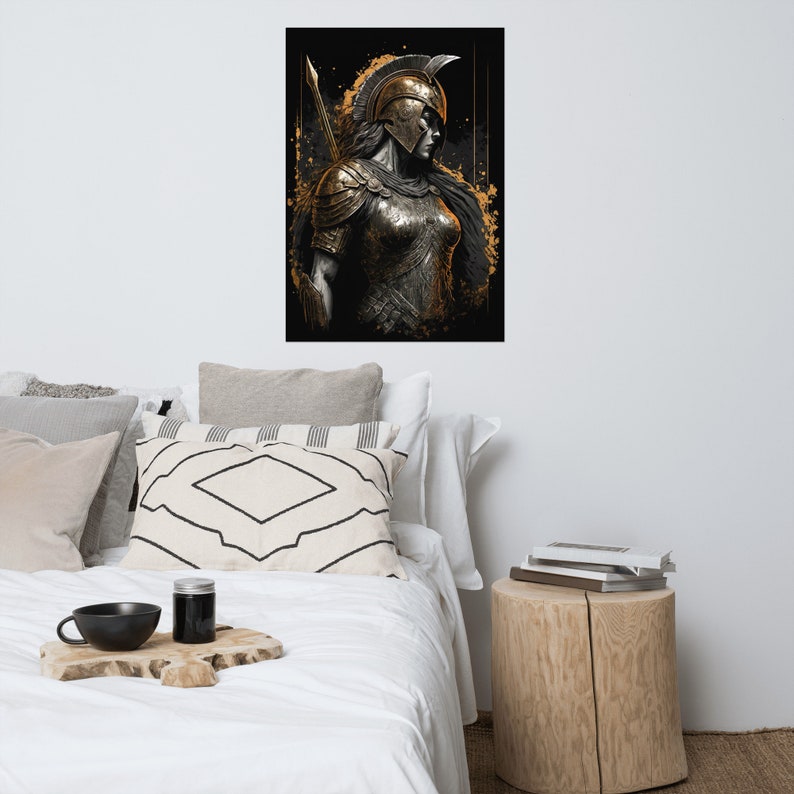 Athena Portrait Greek Goddess of Wisdom Courage Skill and - Etsy