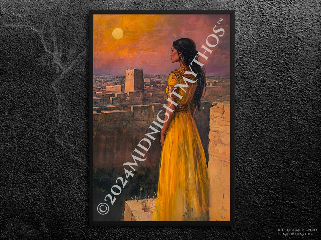 Inanna Art Print: Sumerian Goddess of Love, War, and Fertility ...