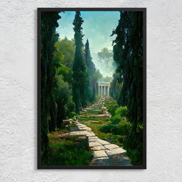 Forest Path Painting - Etsy