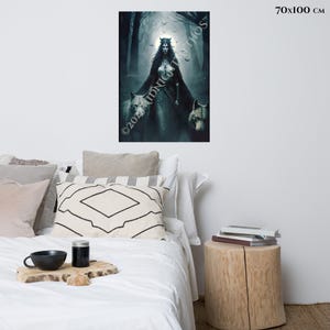 Hecate Portrait - Goddess of the Underworld in Moonlit Forest, Wild ...
