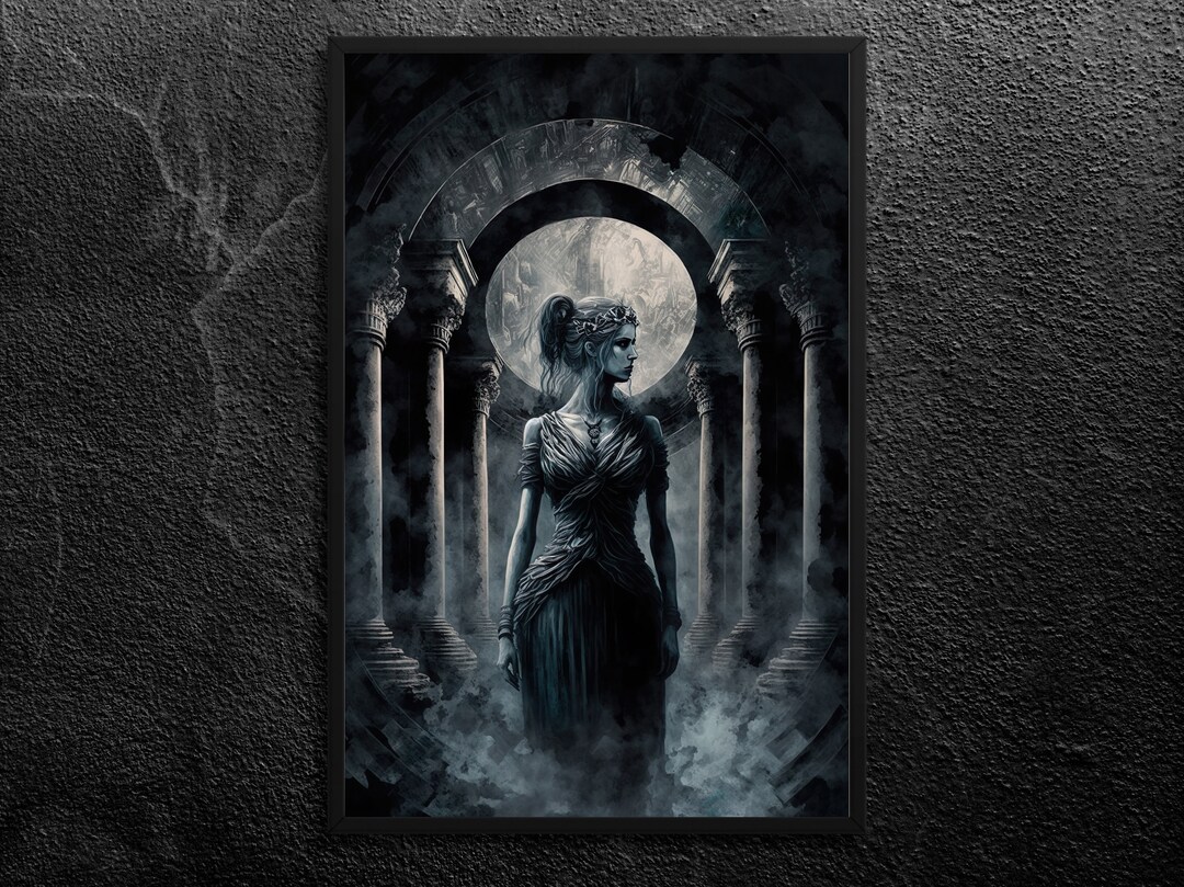 Oracle of Delphi Portrait: Ancient Greek Prophecy - Seer, Moonlit ...