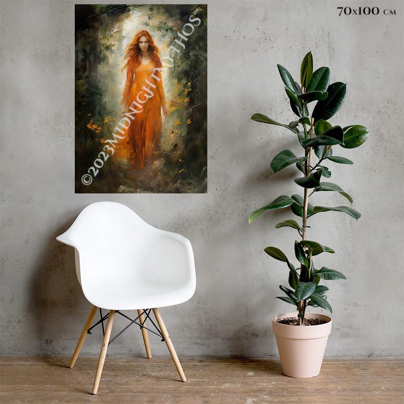 Lilith Art Print: Garden of Eden, Mesopotamia Goddess Wall Art ...