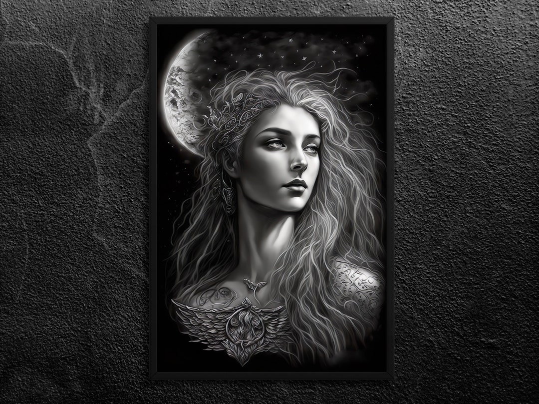 Selene Portrait - Greek Lunar Goddess (I): Tranquility and ...
