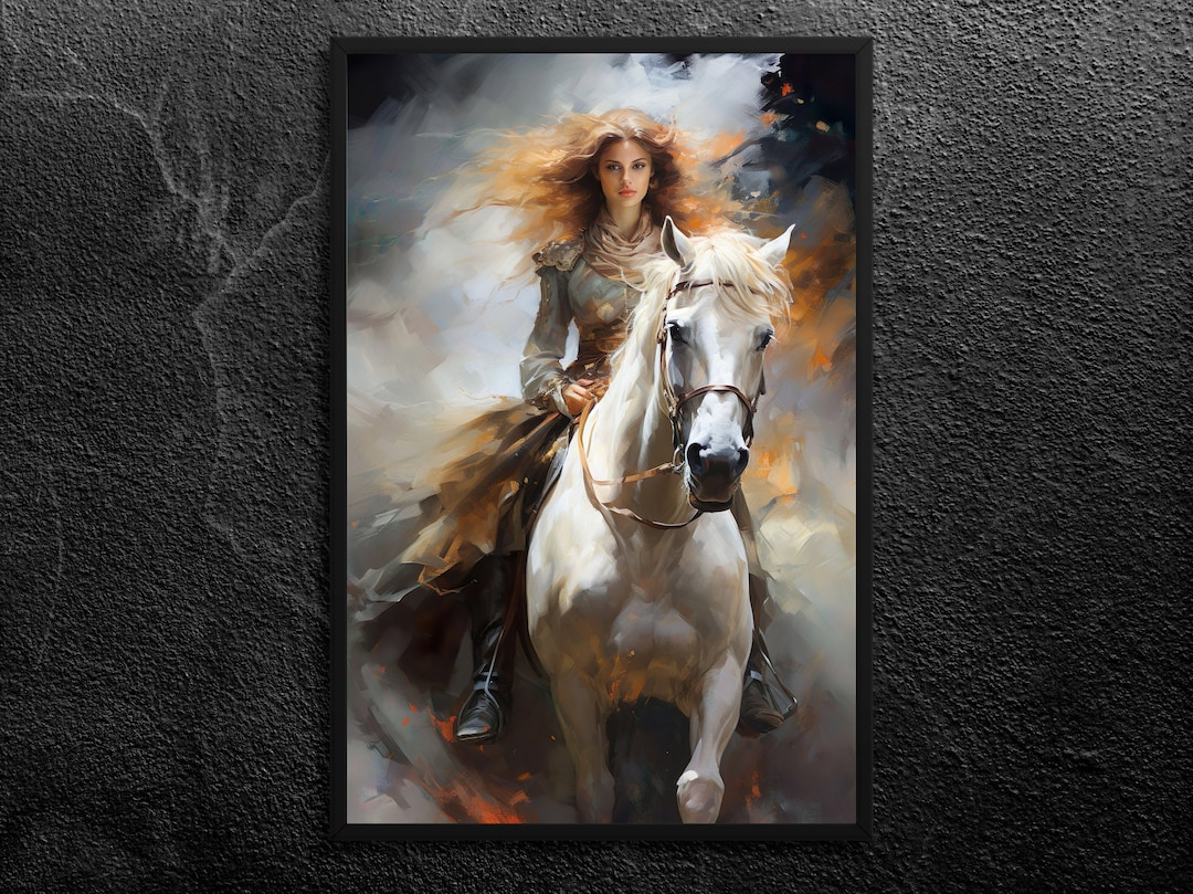 Goddess Rhiannon on Her White Horse: Goddess of Fertility, Rebirth ...