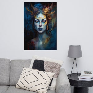 Lilith Portrait: Lustful First Woman Independent, Rebellious, Horns ...