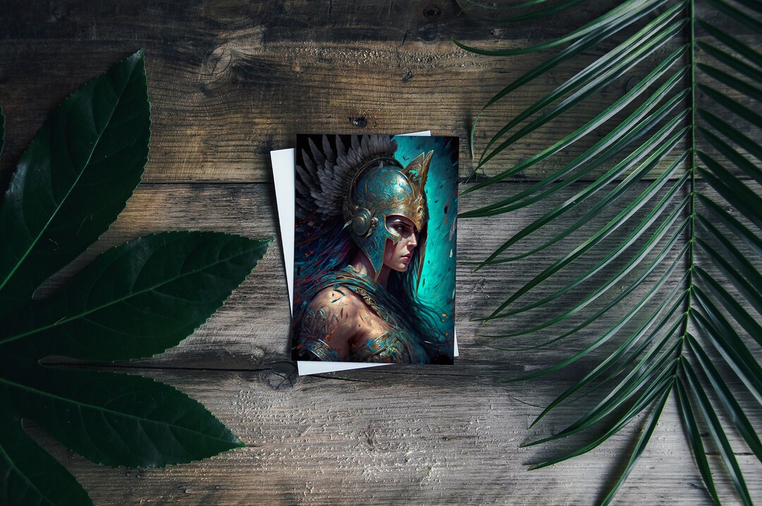 Warrior Athena 5x7 Bookmark - Greek Goddess of Wisdom, Courage, Skill ...