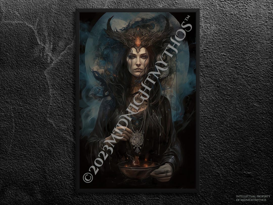 Hekate (hecate) Portrait: Goddess of Witchcraft, Crossroads, Night Wall ...