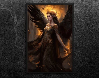 Nyx Greek Goddess of the Night Sky Wall Art - Etsy