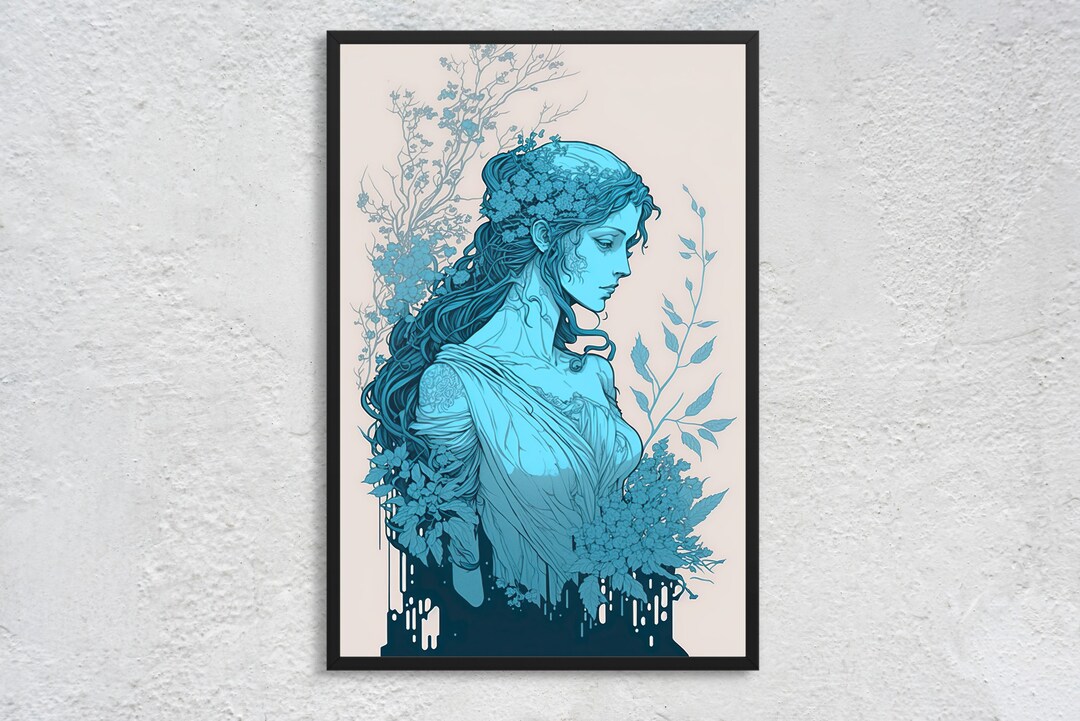 Persephone: Minimalist Floral - Greek Goddess of Spring and Queen of ...