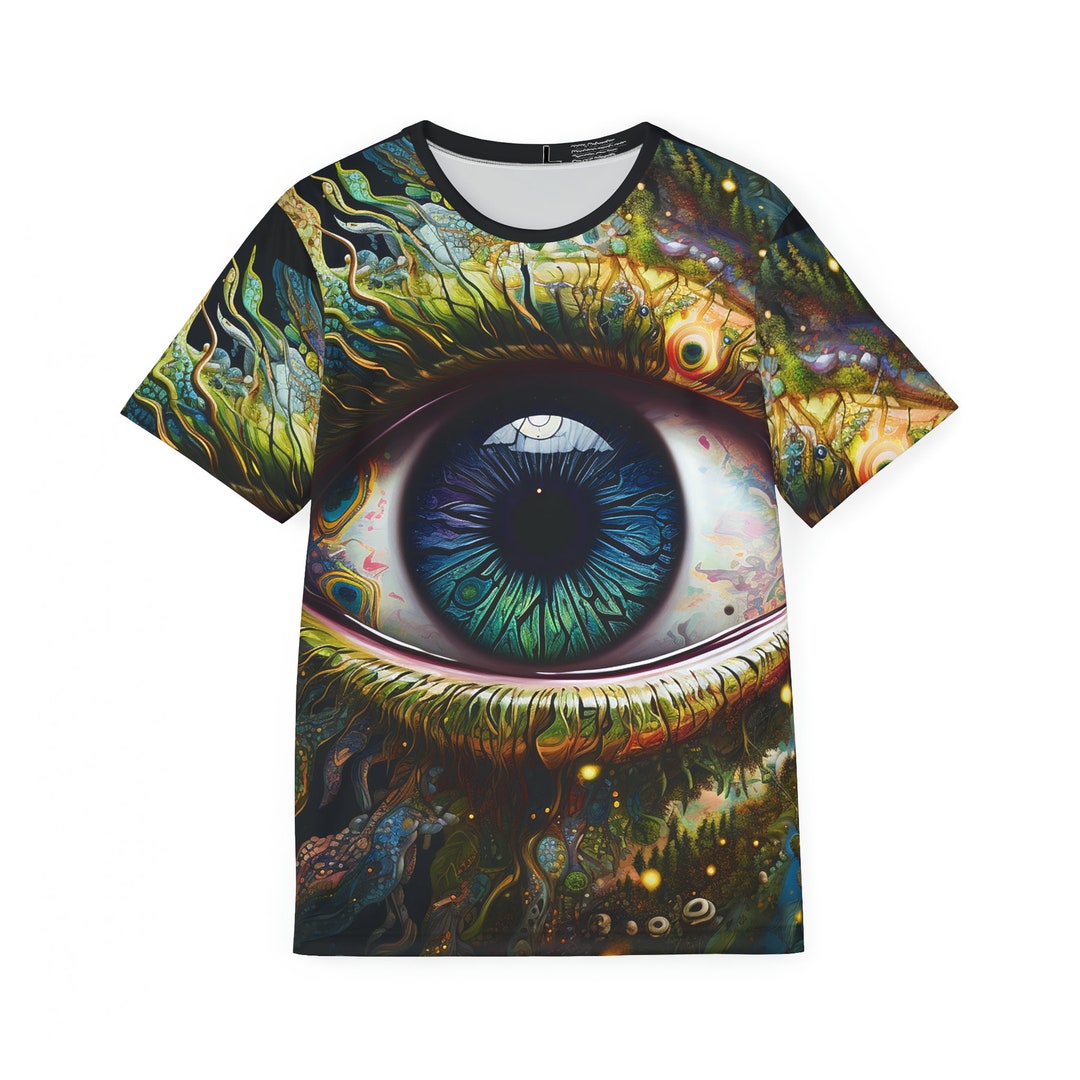 Psychedelic All Seeing Eye Men's T-shirt - Etsy