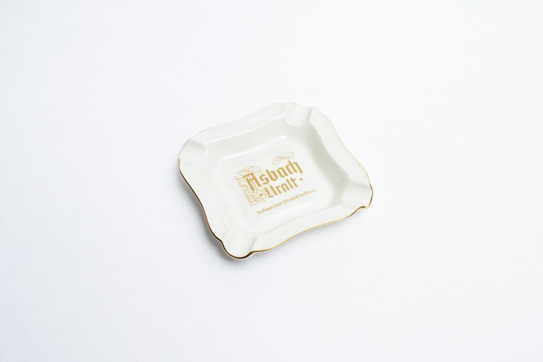 Asbach Uralt Brandy Porcelain Ashtray From 1970, Made by Heinrich ...