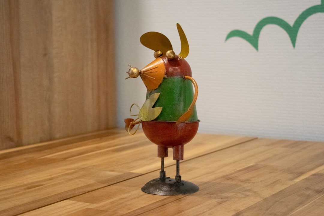 Metalen Muis Met Schaar, Dansende Robot Beeld - Etsy