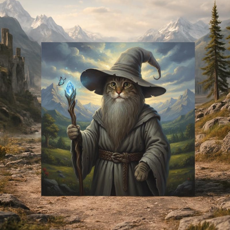 Fantasy Gandalf Cat - Etsy