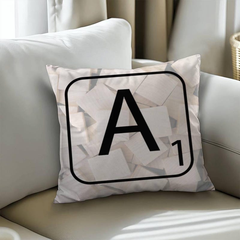 Scrabble Pillow - Etsy