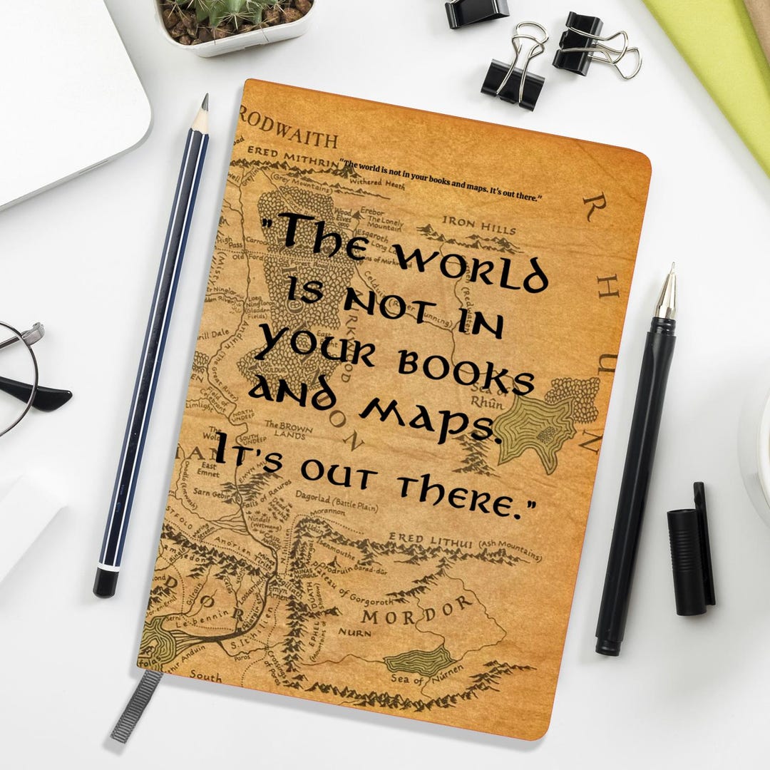 LOTR Lined Journal With Quote - Etsy