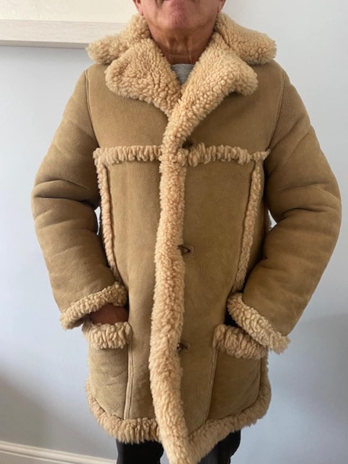 Genuine Quality English Sheepskin Coat for Men - Etsy