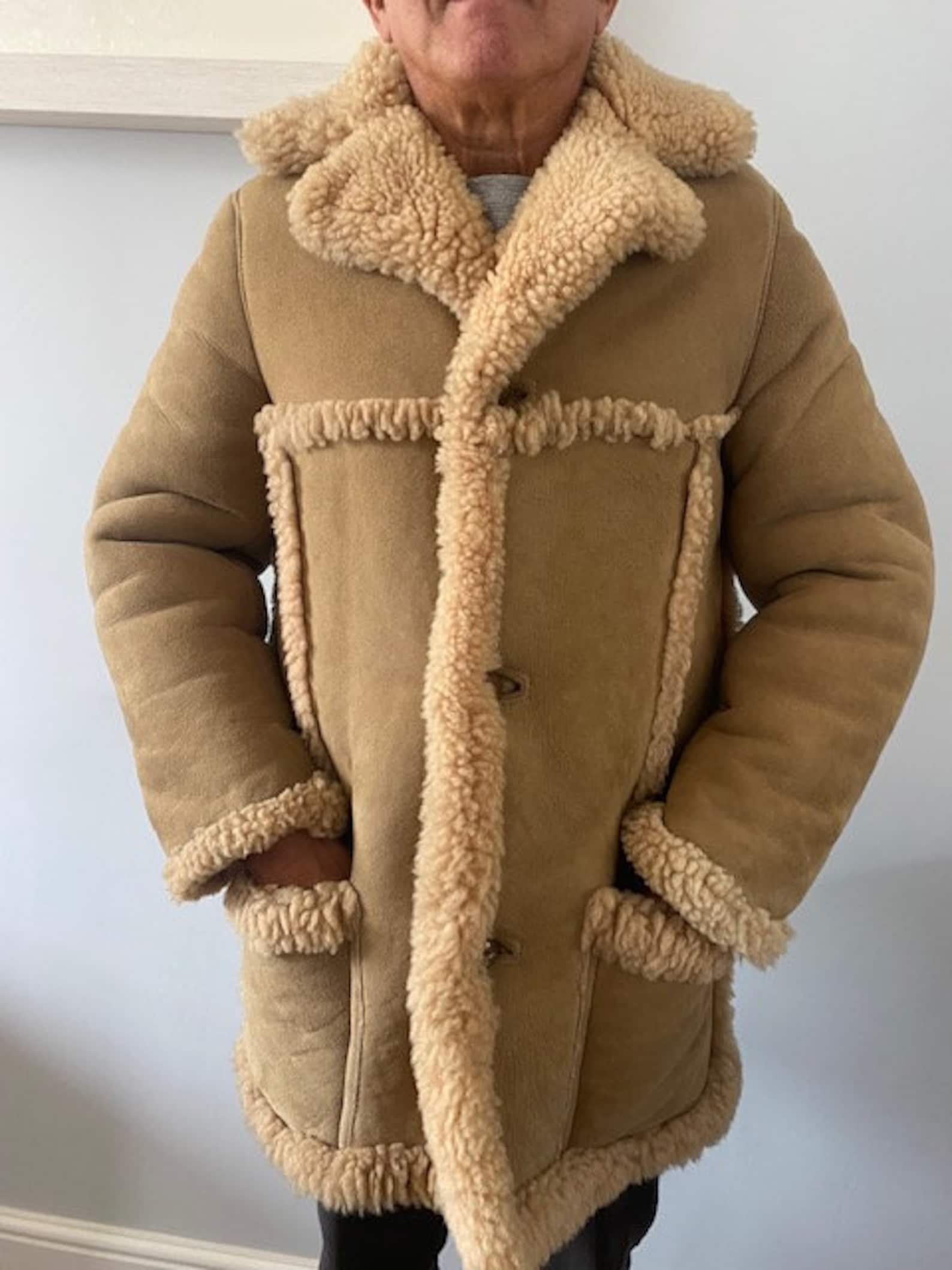 Genuine Quality English Sheepskin Coat for Men - Etsy
