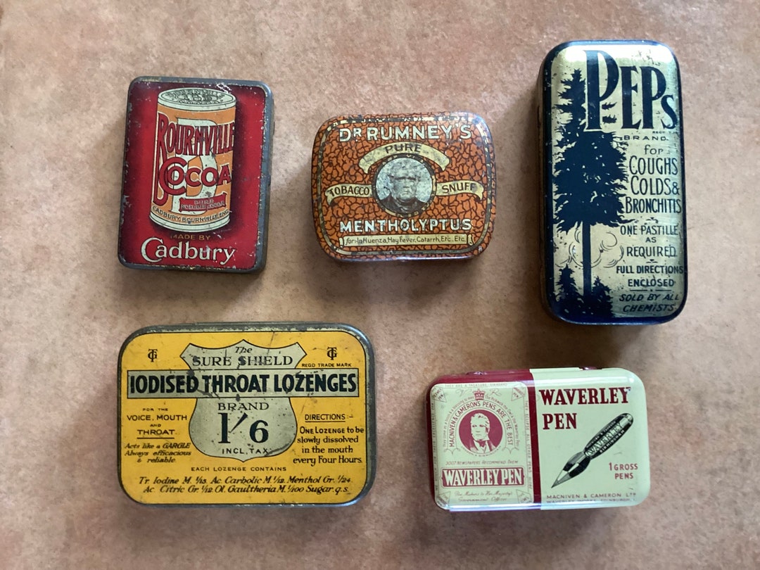 Vintage Tin Collection - Etsy