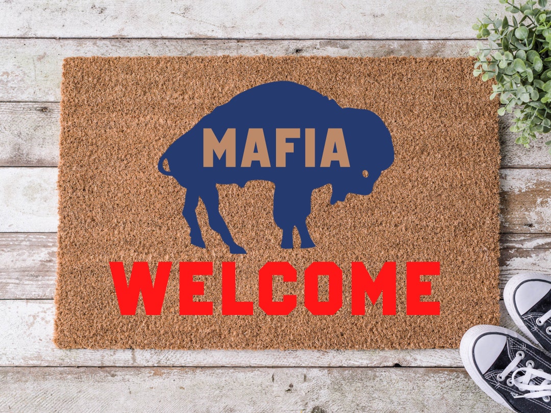 Buffalo Bills Mafia Welcome Doormat NFL Buffalo Rug Buffalo Bills ...