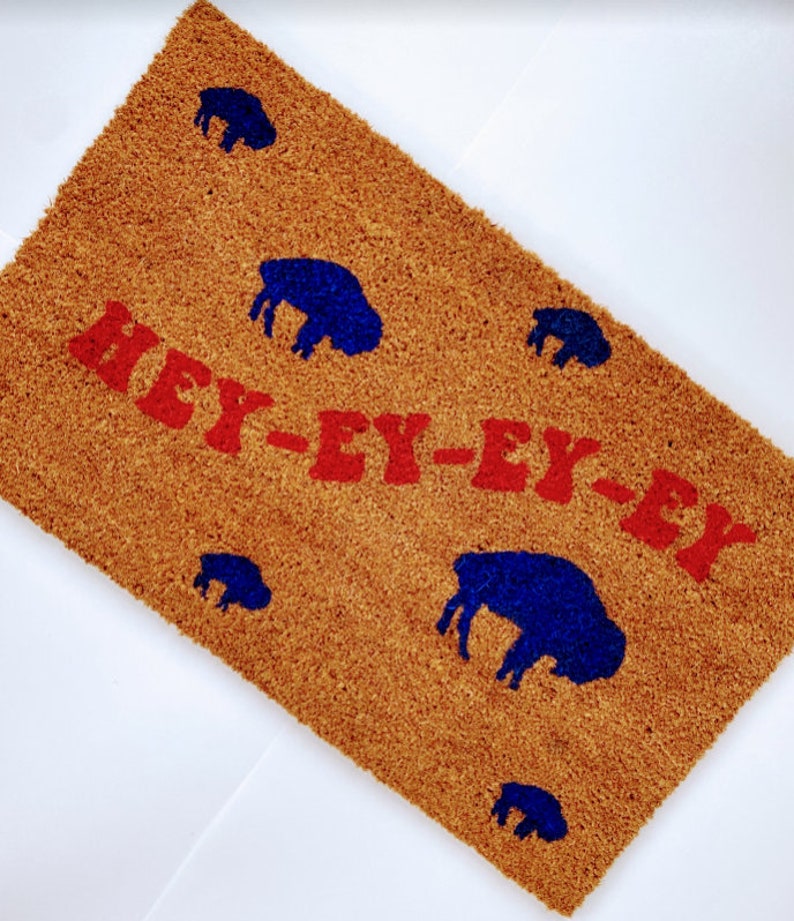 Buffalo Bills Hey Ey Ey Ey Doormat Buffalo Bills Welcome Mat - Etsy