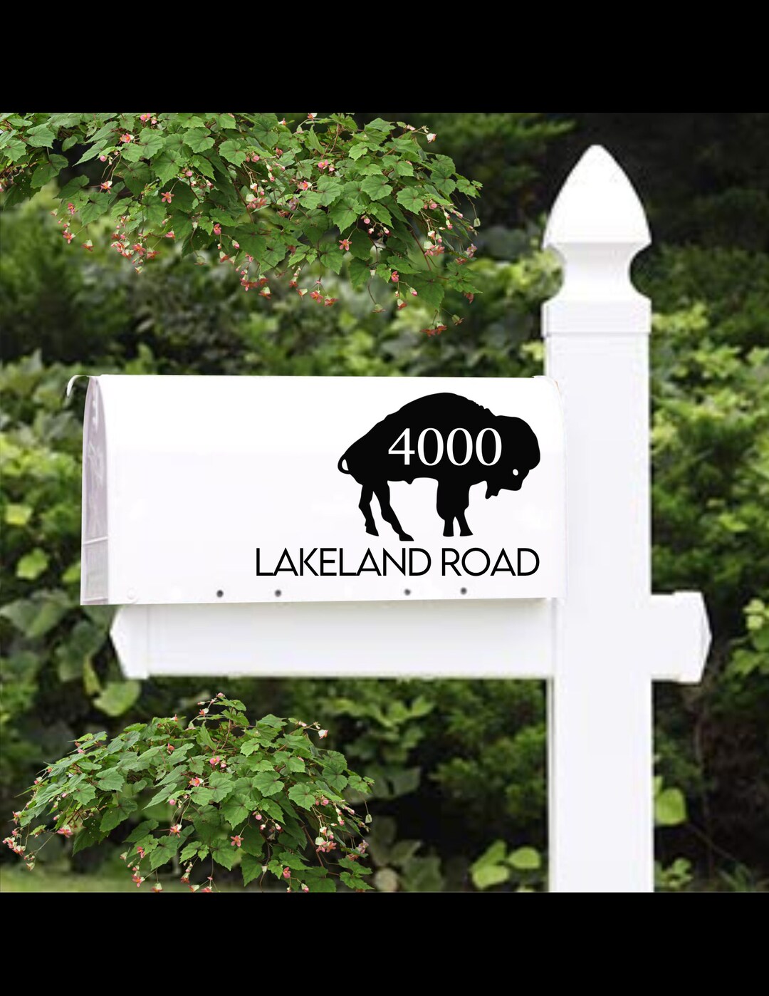 Buffalo Mailbox Decal | Personalized Mailbox Decal With Address | Bills ...
