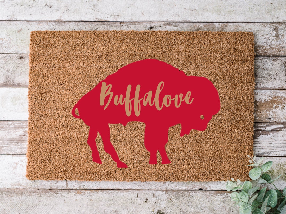 Buffalo Love Doormat | Buffalove Door Mat | Buffalo Bills Rug | Bills ...