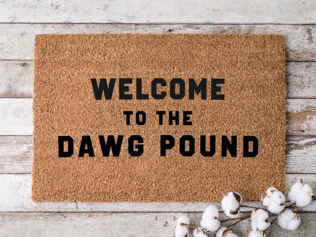 Welcome to the Dawg Pound Doormat | Cleveland Browns Rug | Browns ...