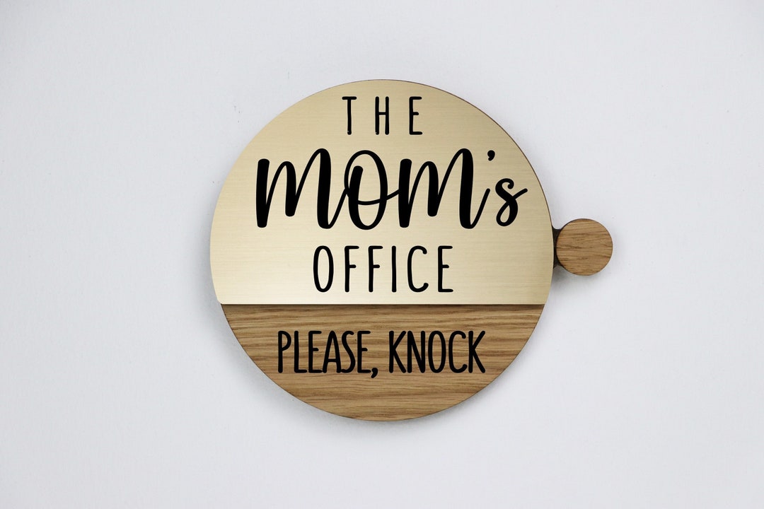 Door Name Sign Wooden Home Office Sign Custom Mom's - Etsy