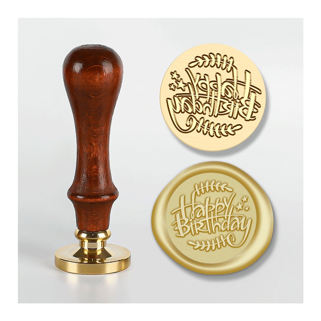 Sello de carta de feliz cumpleaños sello mango serie de - Etsy México