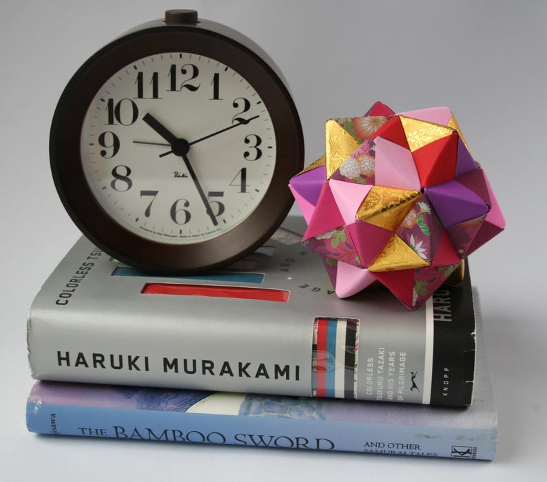 Colorful Origami Icosohedron, Kusudma, Art, Decoration, Paper, Japanese ...