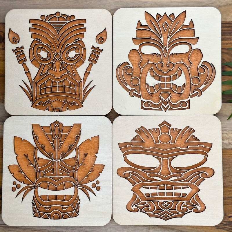 Tiki Bar Coasters - Etsy