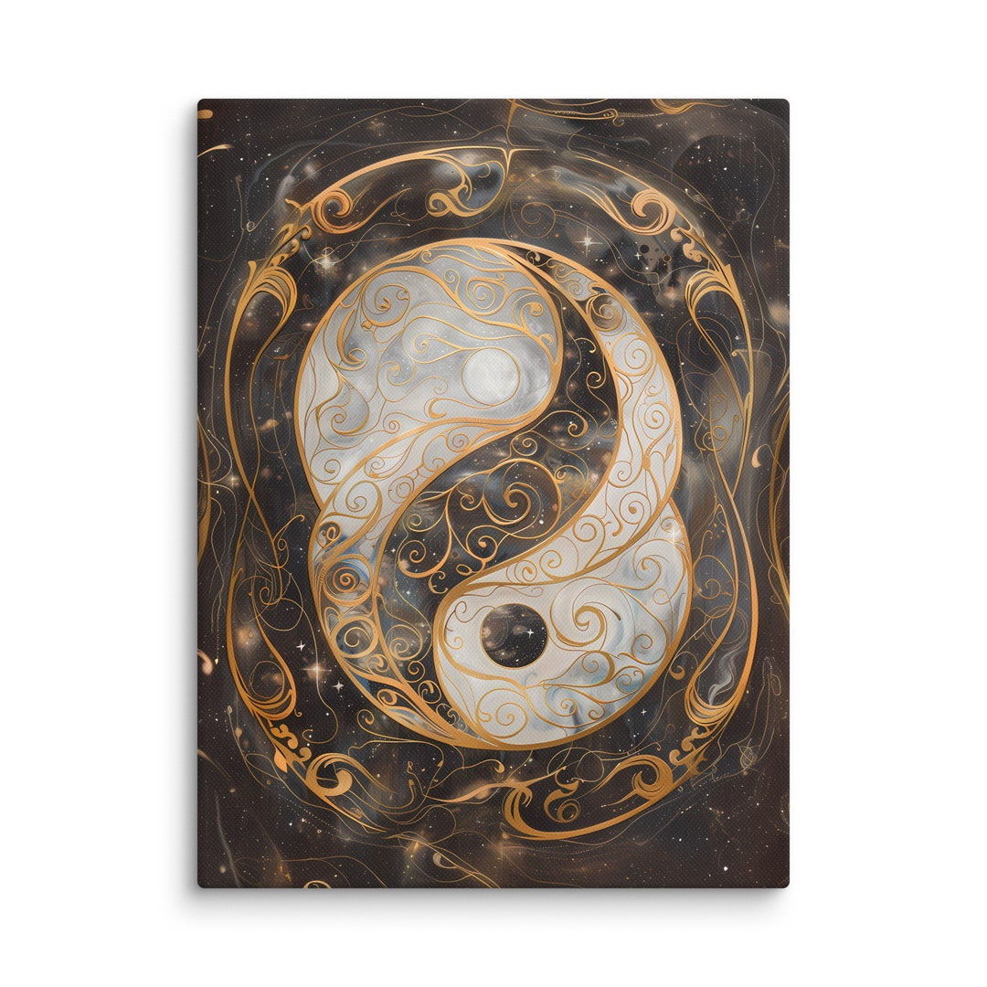 Ying and Yang Infinity Canvas Thin Print, Design Decor, Room Decoration ...