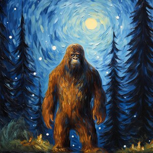 Bigfoot Collection 2 - Starry Night Cryptids - Etsy