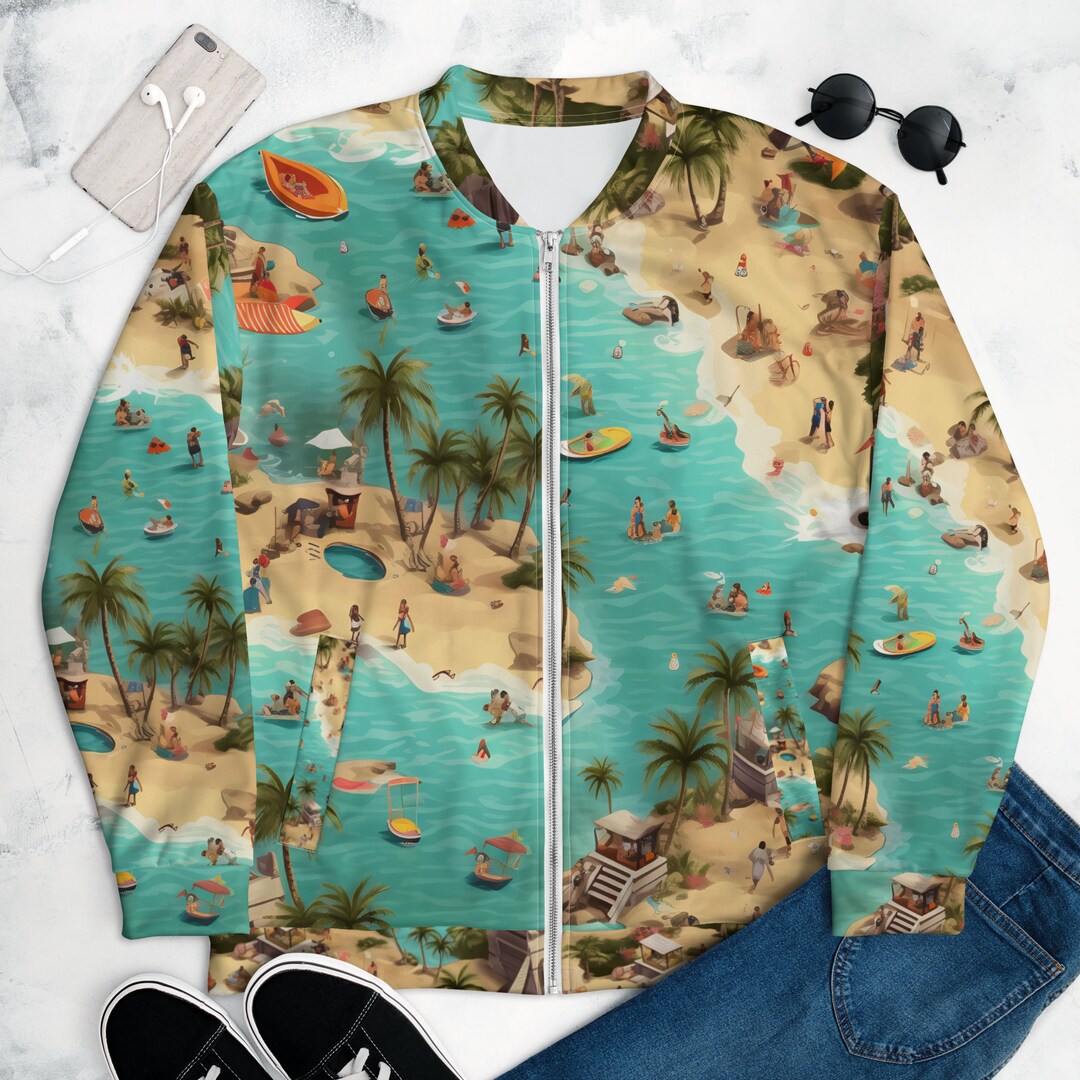 Tropical Bosch Bomber Jacket - Hieronymus Bosch Inspired Wearable Art ...