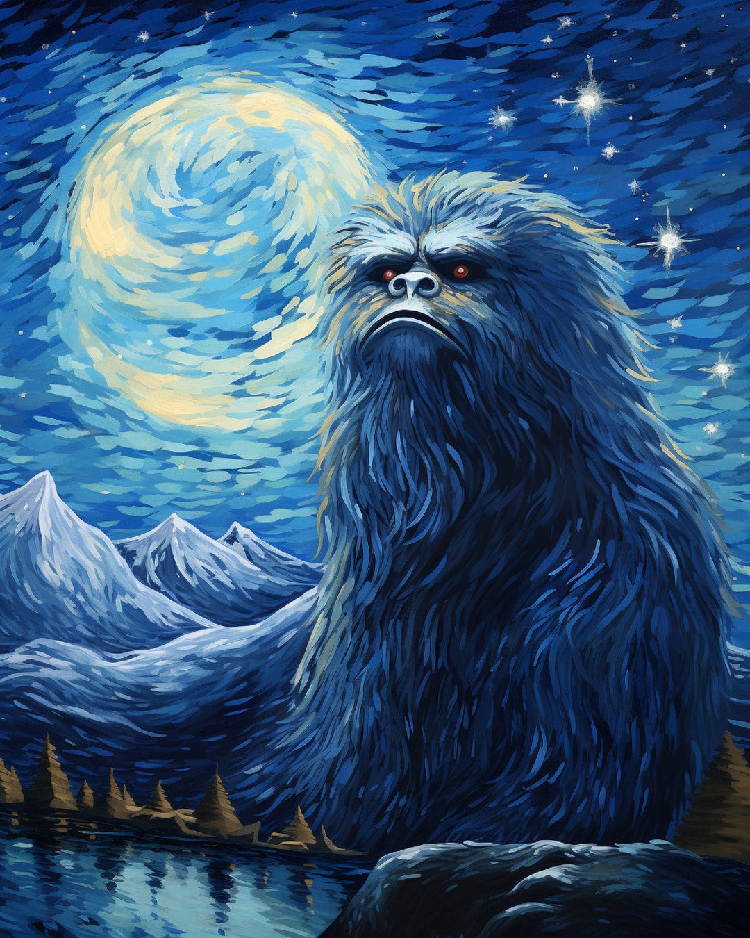 Yeti Collection 2 - Starry Night Cryptids - Etsy