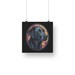 Black Labrador Stained Glass Digital Print - Etsy