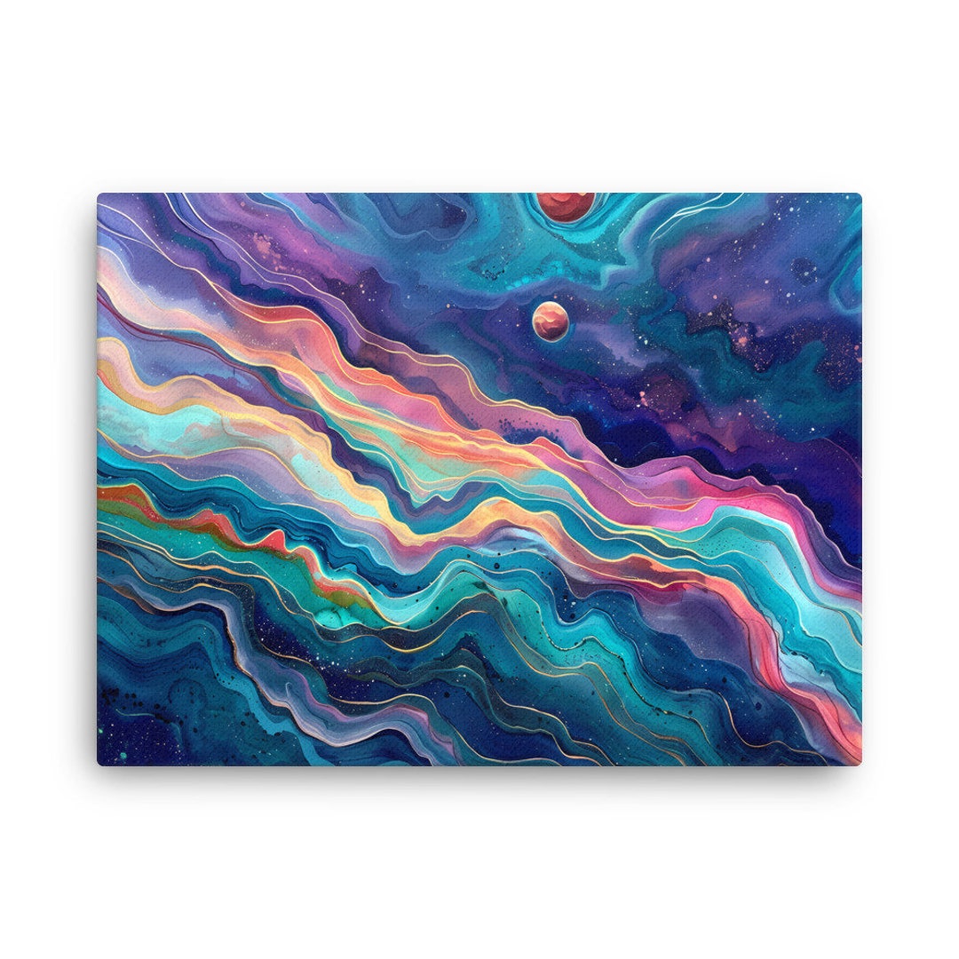 Wavy - Canvas Thin Print, Design Decor, Room Decoration Canvas - Etsy