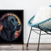 Black Labrador Stained Glass Digital Print - Etsy