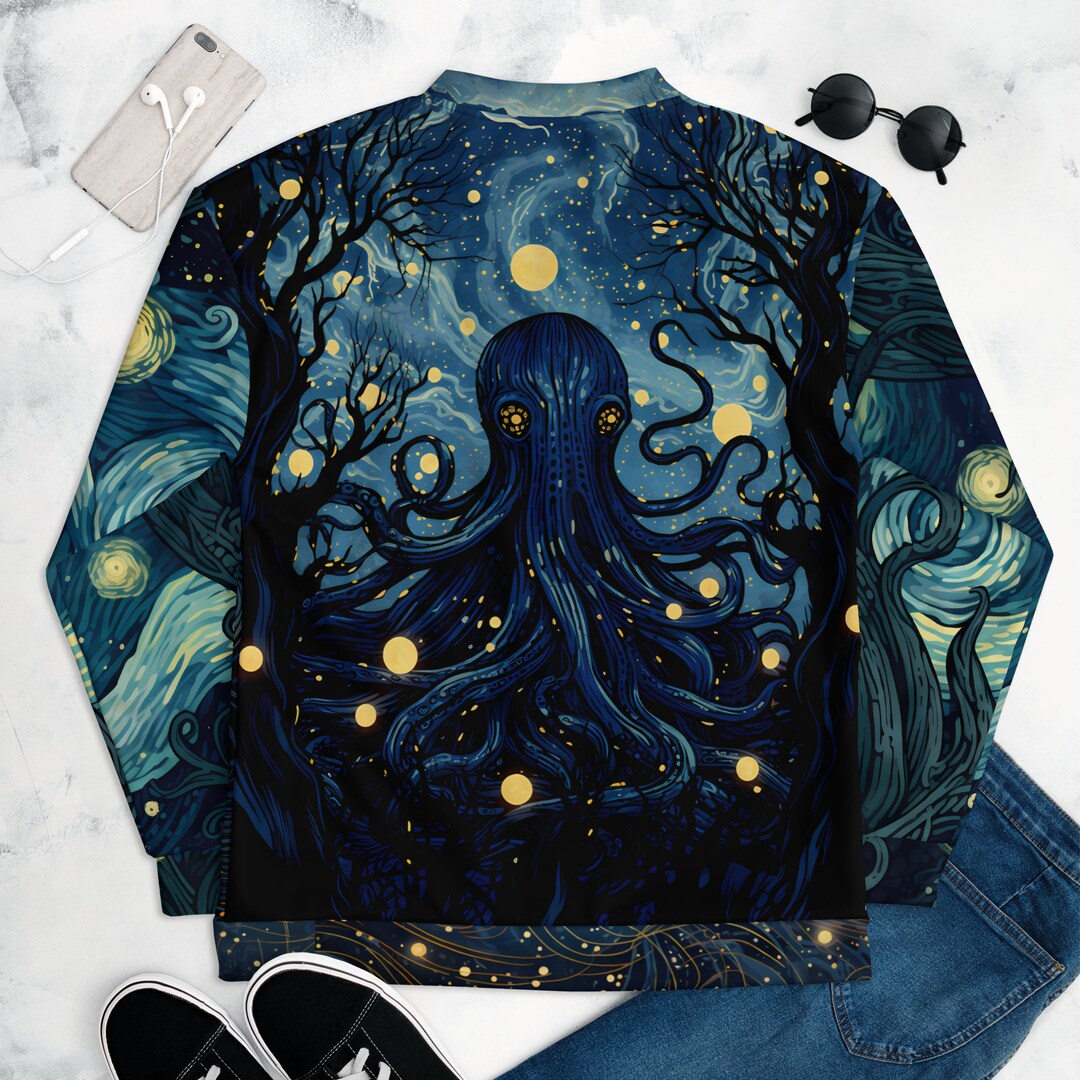 Otherworld Starry Night Bomber Jacket - Vincent Van Gogh Inspired ...