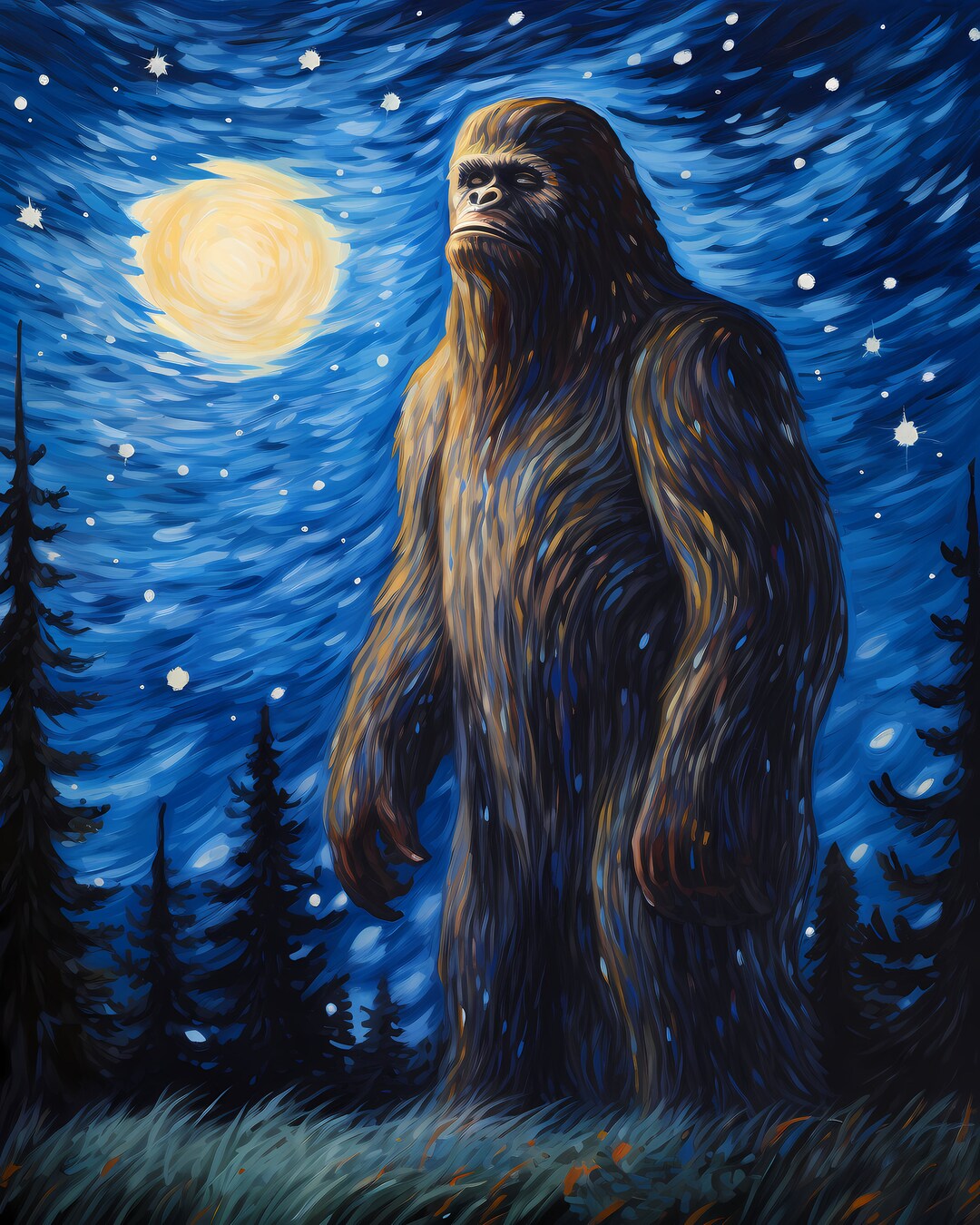 Bigfoot Collection 1 - Starry Night Cryptids - Etsy