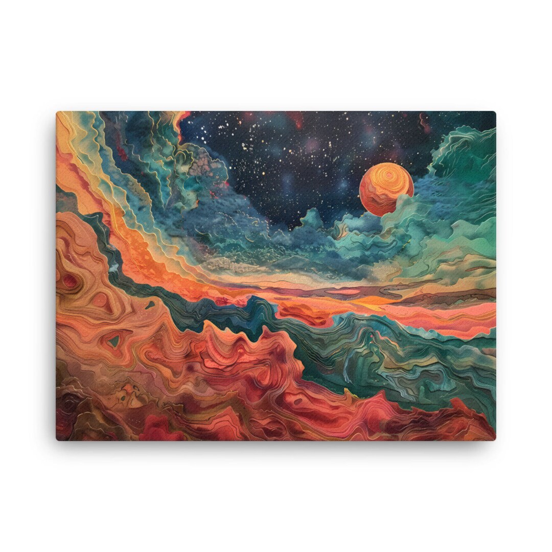 Martian - Canvas Thin Print, Design Decor, Room Decoration Canvas - Etsy