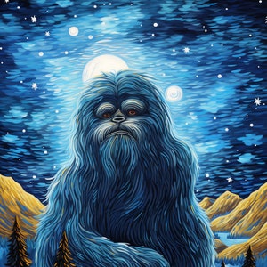 Yeti Collection 2 - Starry Night Cryptids - Etsy