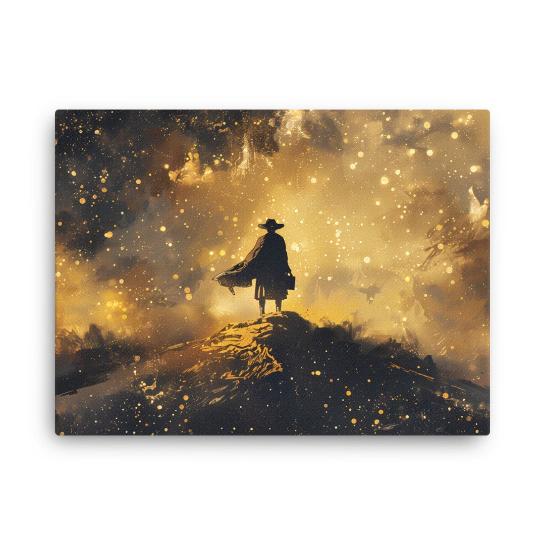 Space Cowboy 2 - Canvas Thin Print, Design Decor, Room Decoration ...