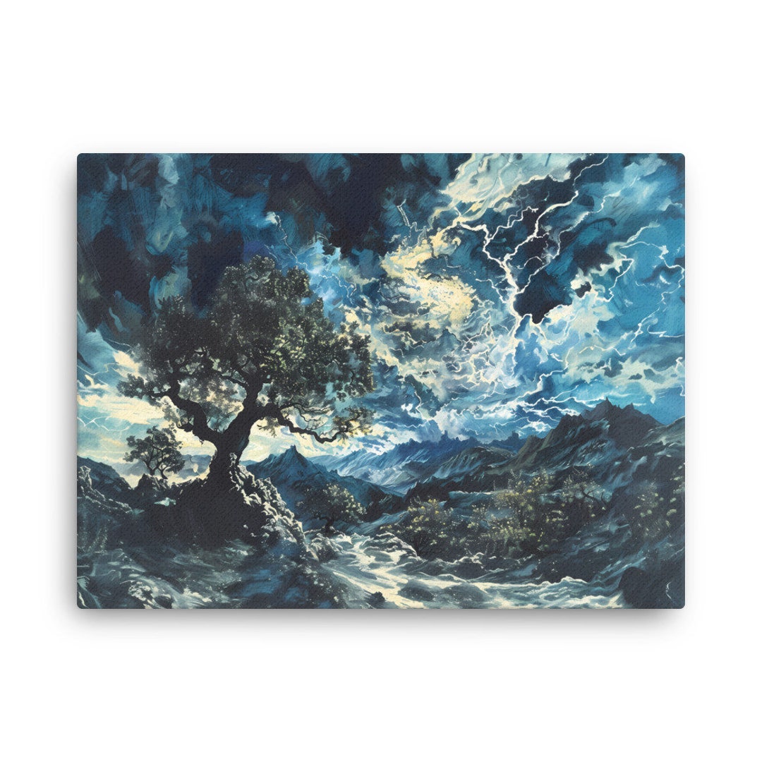 Tempest - Canvas Thin Print, Design Decor, Room Decoration Canvas - Etsy