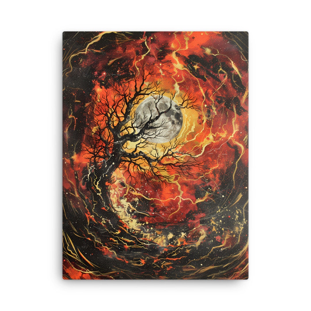 Inferno - Canvas Thin Print, Design Decor, Room Decoration Canvas - Etsy